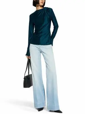 Victoria Beckham Draped Blouse - Black