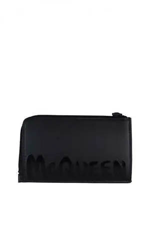 Alexander McQueen Card Holder - Black