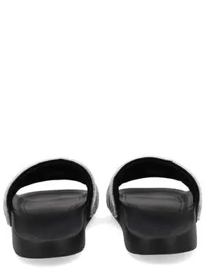 Casablanca Embroidered Slide - Black