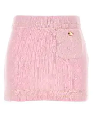 Prada Cashmere Mini Skirt - Pink