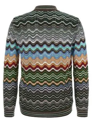 Missoni Chevron Pattern V-neck Cardigan