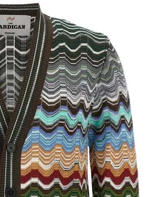 Missoni Chevron Pattern V-neck Cardigan
