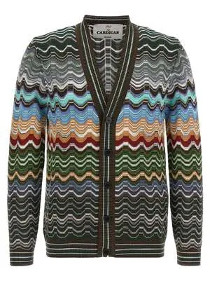 Missoni Chevron Pattern V-neck Cardigan - Multicolor