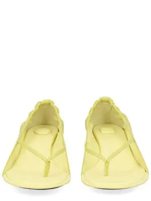 Jacquemus Leather Heeled Sandals - Green