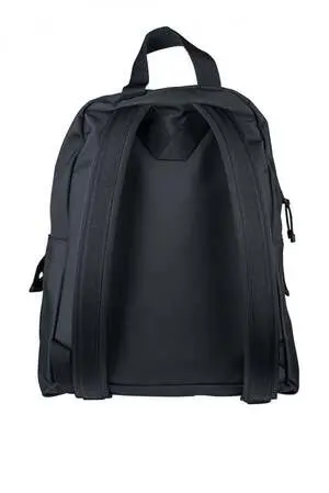 Valentino Garavani Nylon Backpack With Vltn Logo Plaque - Black