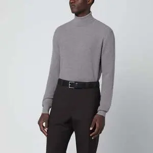 Tagliatore Beige Wool Turtleneck Sweater - Cream
