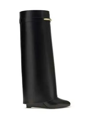 Givenchy Leather Shark Boots - Black