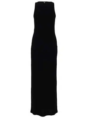 Rabanne Maxi Dress With Sequin Palm Detail