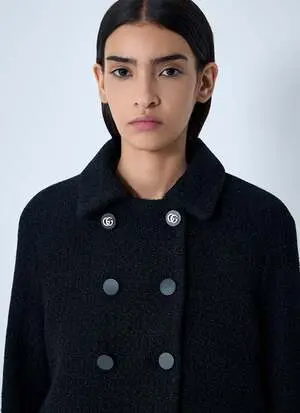 Gucci Wool-blend Jacket With Logo Hardware