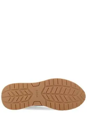 BOSS Vinston Leather Sneakers - Blue