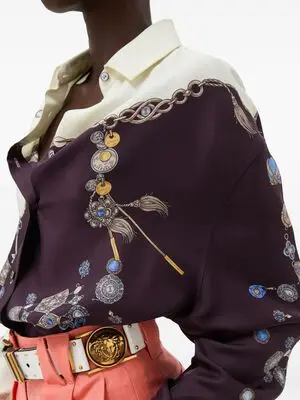 Versace Printed Silk Shirt