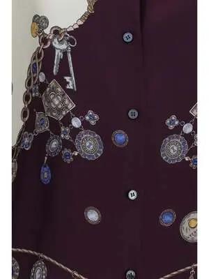 Versace Printed Silk Shirt