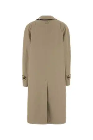 Miu Miu Beige Gabardine Reversible Trench Coat