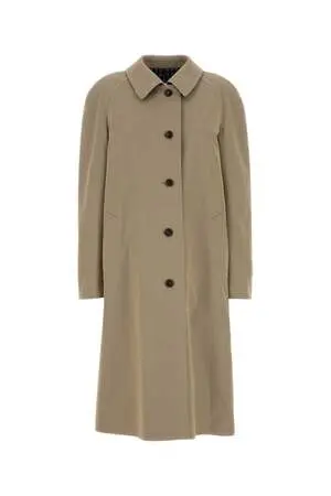 Miu Miu Beige Gabardine Reversible Trench Coat - Brown
