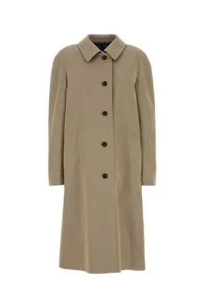 Miu Miu Beige Gabardine Reversible Trench Coat - Brown