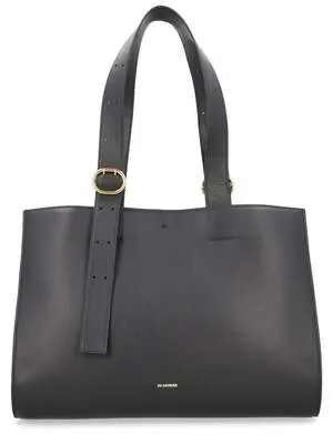JIL SANDER Cannoli Tote Bag - Black