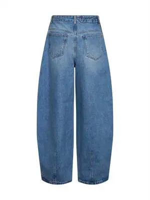 Jacquemus Ovalo De-nîmes" Stonewashed Denim Jeans - Multicolor