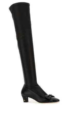 Valentino Garavani Leather Over The Knee Boots