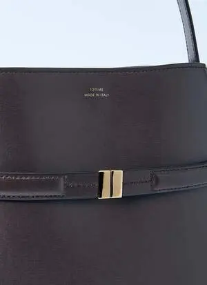TOTEME Belted Leather Bucket Bag