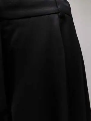 TOTEME Satin Wide Leg Trousers - Black