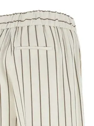 Peserico Pinstriped Wide Leg Pants