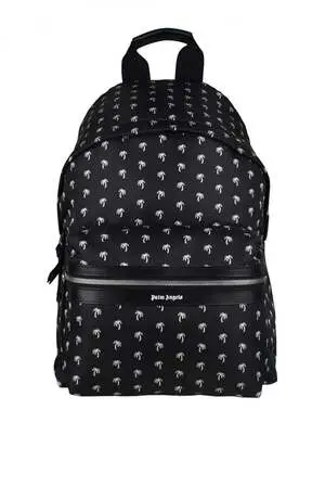Palm Angels Printed Polyester Backpack - Black