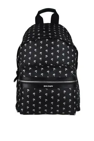 Palm Angels Printed Polyester Backpack - Black
