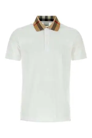Burberry Piquet Polo Shirt - White