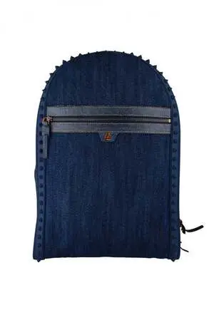 CHRISTIAN LOUBOUTIN Christian Louboutin Backparis Miss Denim Backpack Blue