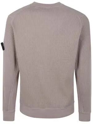 Stone Island Crewneck Sweatshirt With Logo Patch