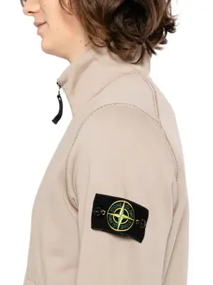 Stone Island Crewneck Sweatshirt With Logo Patch