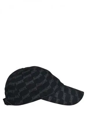 Balenciaga Monogrammed Cotton Cap