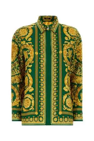 Versace Printed Silk Shirt - Multicolor