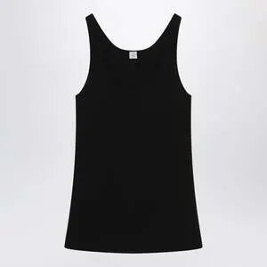 TOTEME Fitted Compact Knit Tank Top - Black