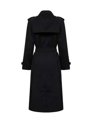 Burberry Black Heritage Waterloo Long Trench Coat - Multicolor