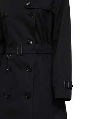 Burberry Black Heritage Waterloo Long Trench Coat - Multicolor