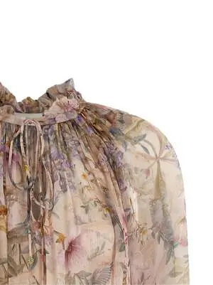 Zimmermann Billow Rebellion Blouse - Pink