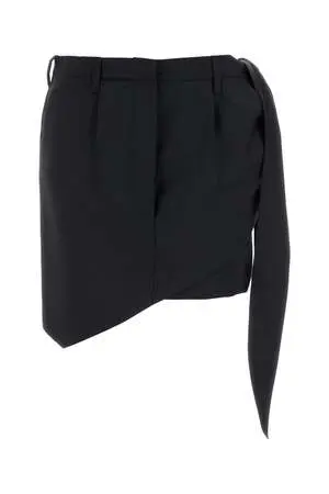 Prada Mohair Blend Mini Skirt - Blue