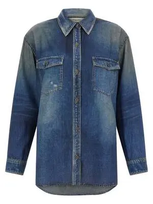 GOLDEN GOOSE Patty Shirt - Blue