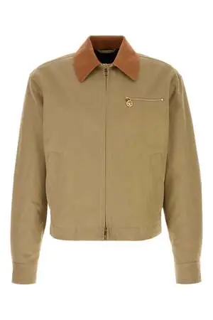 Versace Cappuccino Cotton Jacket - Brown