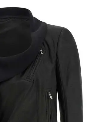 Rick Owens Scarf Biker Jacket - Black