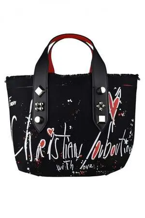 CHRISTIAN LOUBOUTIN Frangibus Small Tote Bag - Black