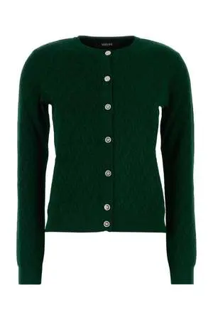 Versace Stretch Viscose Blend Cardigan - Green