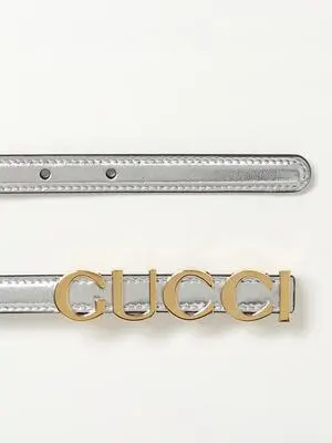 Gucci Metallic Logo Belt