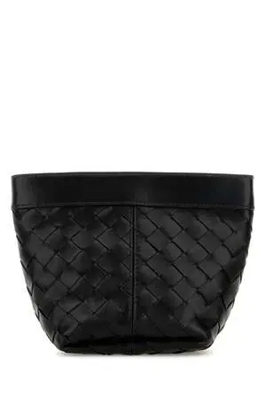 Bottega Veneta Small Flip Flap Pouch - Black