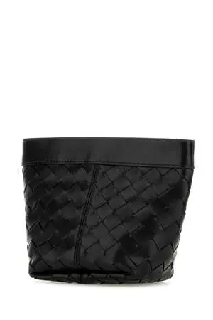 Bottega Veneta Small Flip Flap Pouch - Black