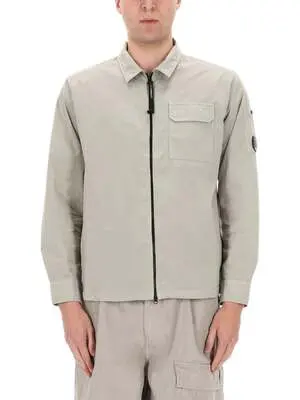 C.P. COMPANY Overshirt Con Zip - Gray
