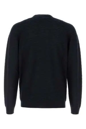 Giorgio Armani Wool Chevron Pattern Pullover