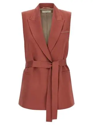 Peserico Belted Vests For Women