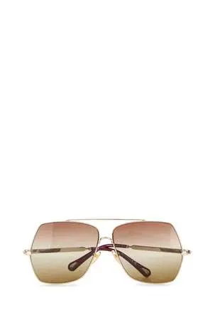 Chloé Platinum Metal Sunglasses - Silver
